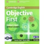 OBJECTIVE FIRST FOR SCHOOLS PACK WITHOUT ANSWERS (STUDENT S BOOK WITH ...